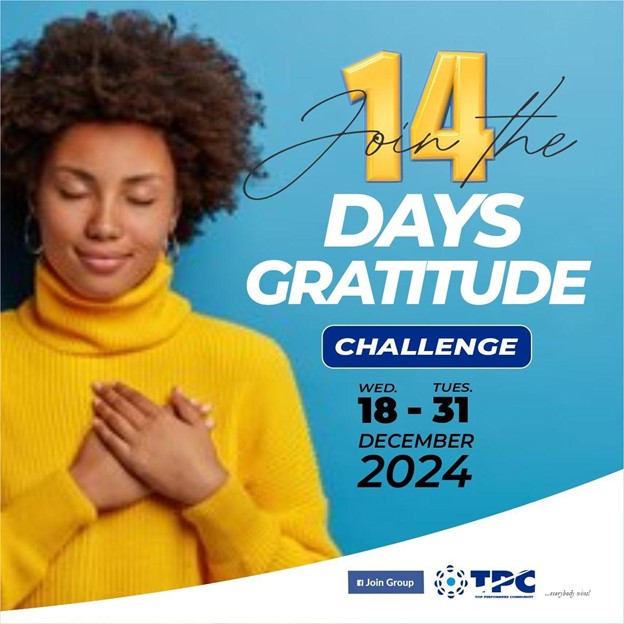 14 Days Of Gratitude Challenge – TPC